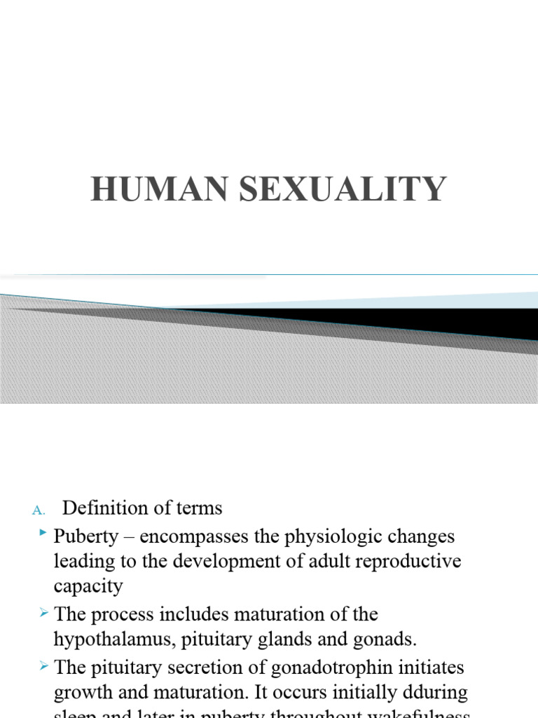 Human Sexuality Pdf Puberty Sex