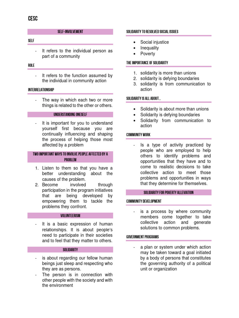 Cesc Finals Reviewer | PDF | Self-Improvement