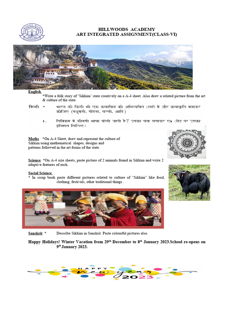 Sikkim Folk Story and Culture Assignment | PDF | Art