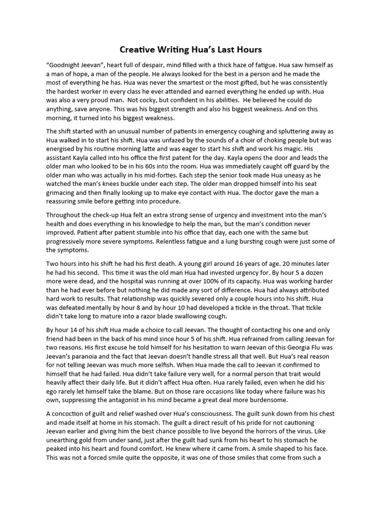 Creative Writing Station Eleven | PDF