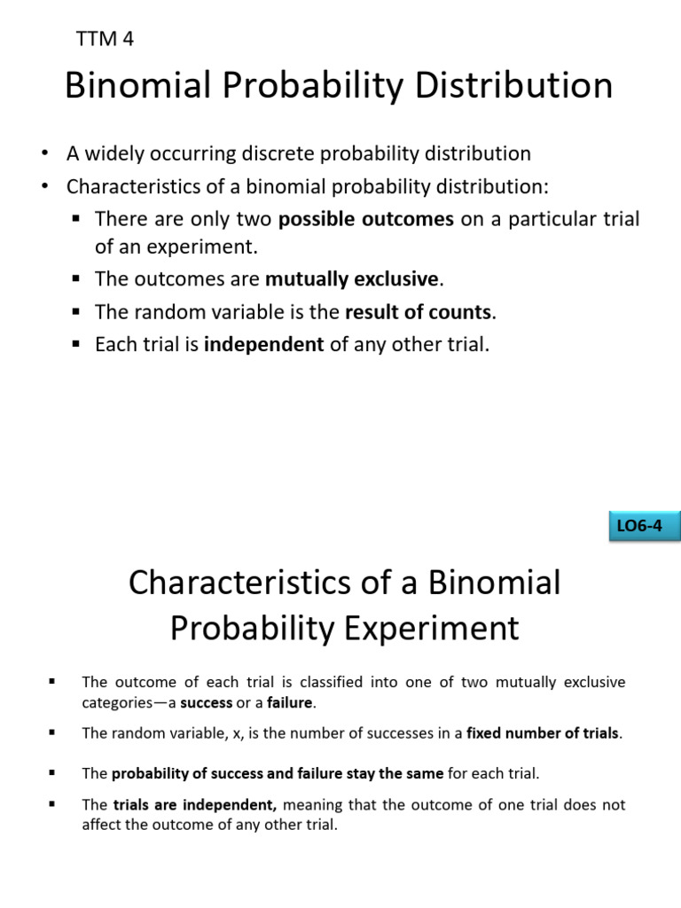 Binomial Probability Distribution | PDF