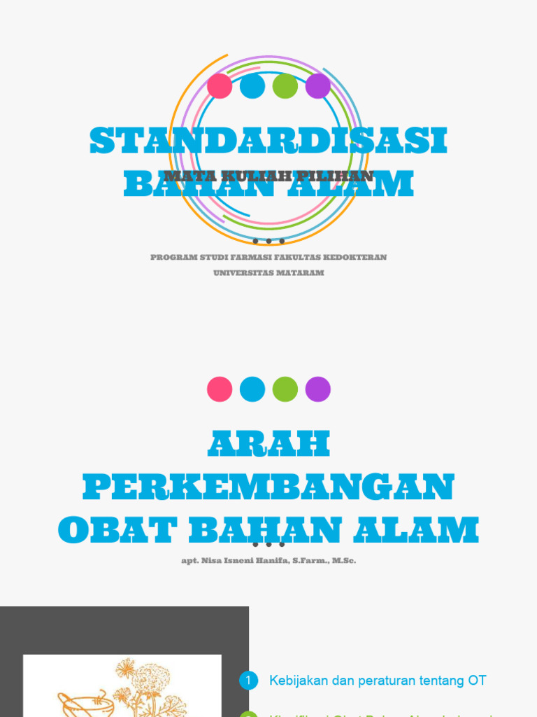 P1. Arah Perkembangan Obat Bahan Alam | PDF