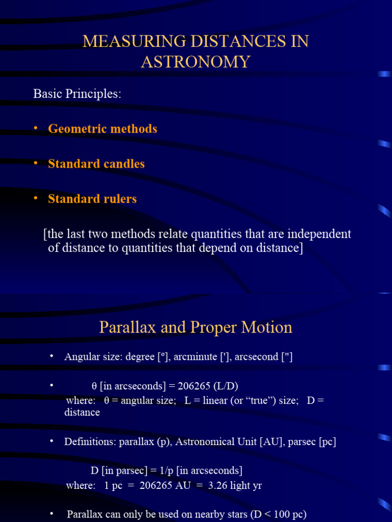 Astronomy Distances | PDF | Astronomical Unit | Celestial Mechanics