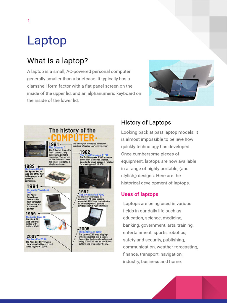 English Project (Laptop) | PDF | Laptop | Personal Computers