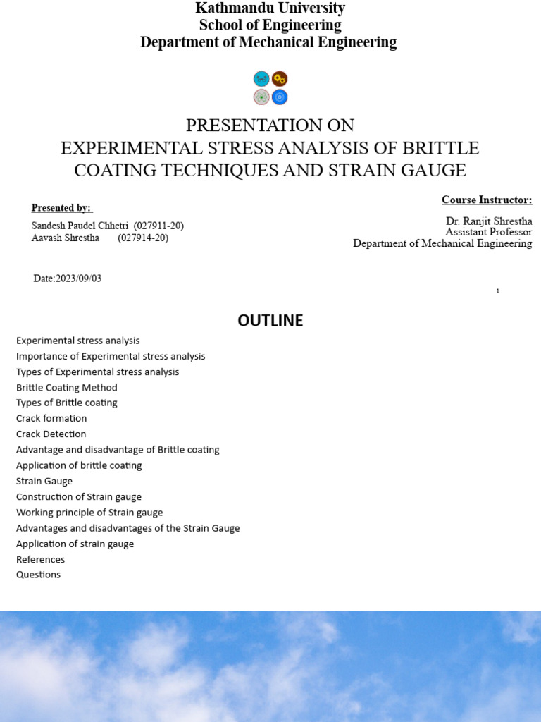 Brittle Coating and Strain Gauge | PDF | Stress–Strain Analysis | Stress (Mechanics)