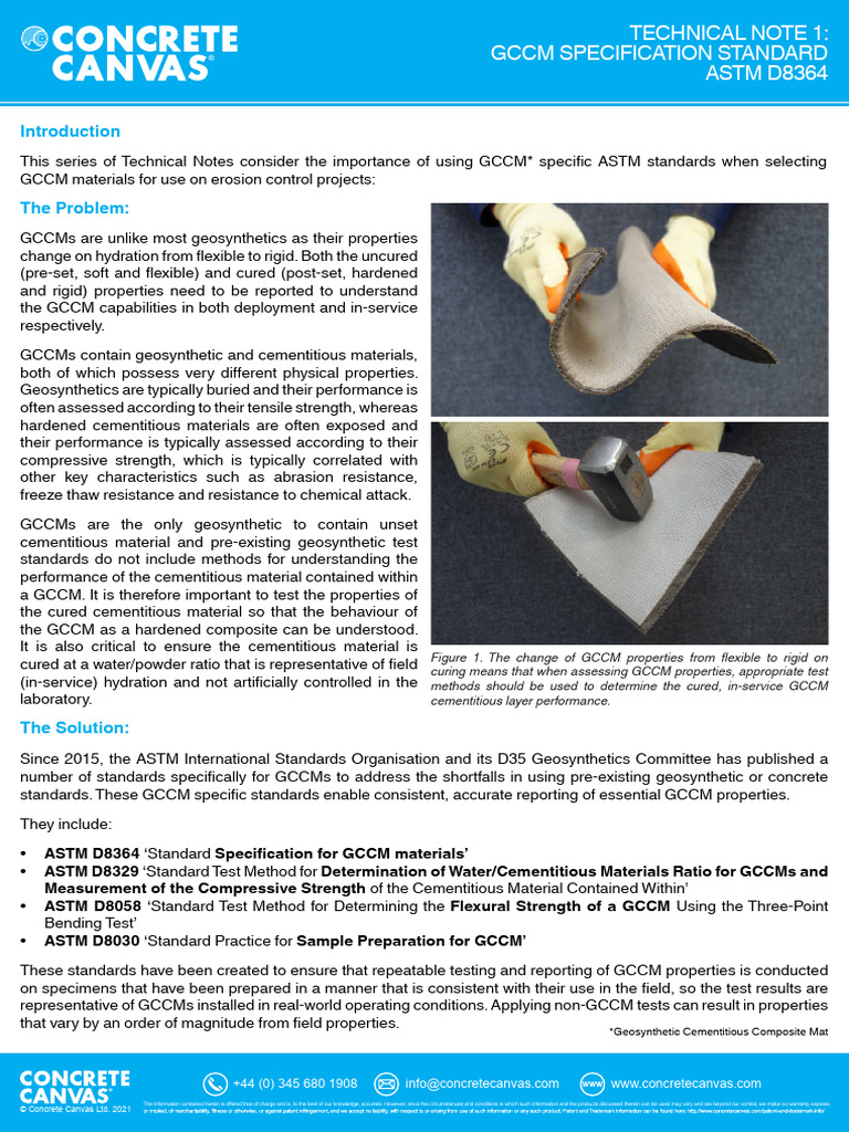 2104 Technical Note 1 - Specification Standard ASTM D8364 | PDF