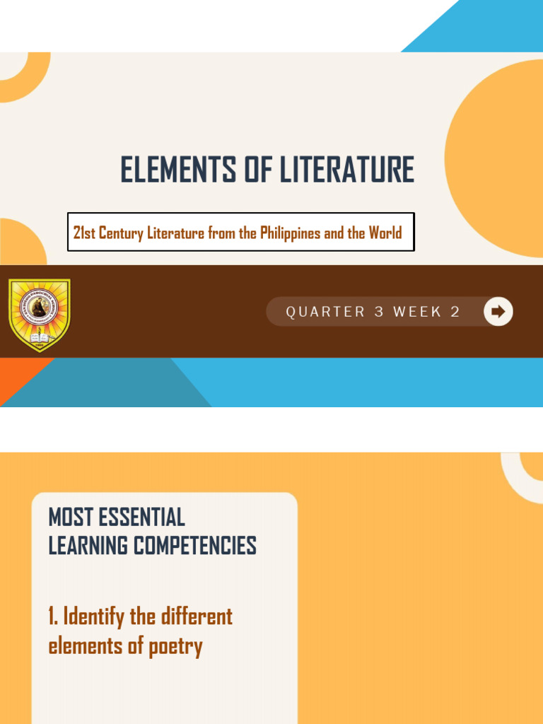 02 Elements of POETRY Review Merged | PDF | Poetry | Metre (Poetry)