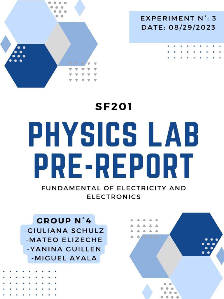 PhysicsLab PreReport201 | PDF | Diode | Electrical Resistance And ...