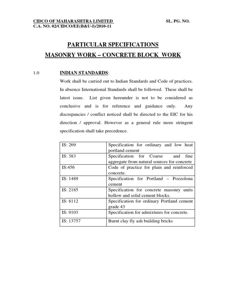 Block Work | Masonry | Concrete