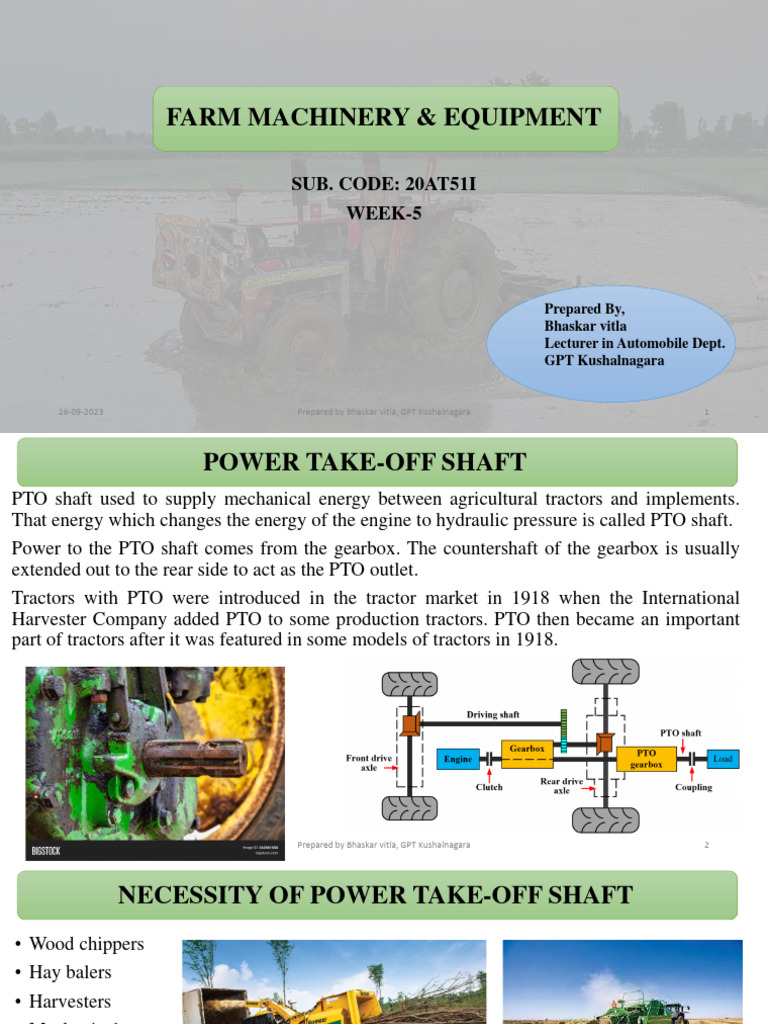 Farm Machinery & Equipment - W5 | PDF