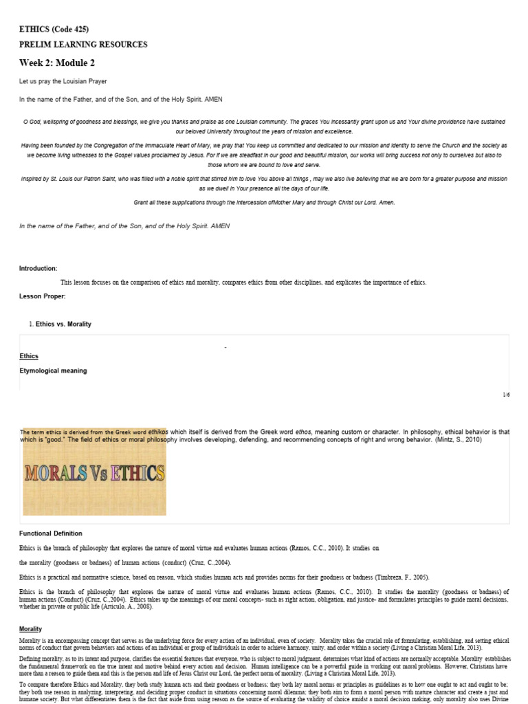 Ethics 2 | PDF | Morality | Good And Evil