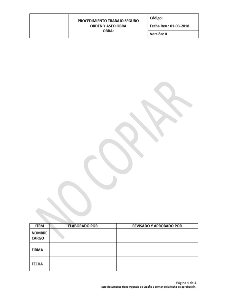 PTS-267-27 Orden y Aseo | PDF | Residuos