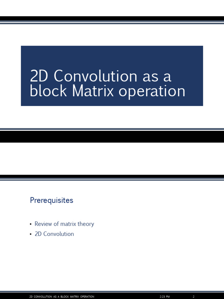Block Matrix Operation | PDF