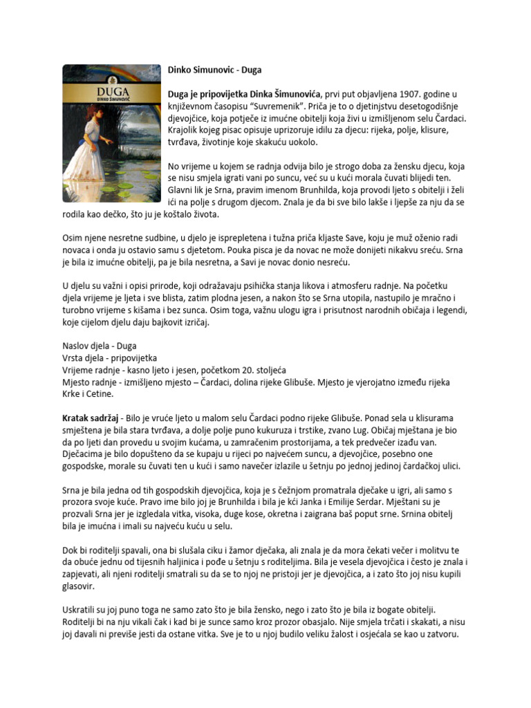 Dinko Simunovic - Duga | PDF