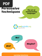 A F O R E S T: Persuasive Techniques Handout | PDF | Mnemonic | Question
