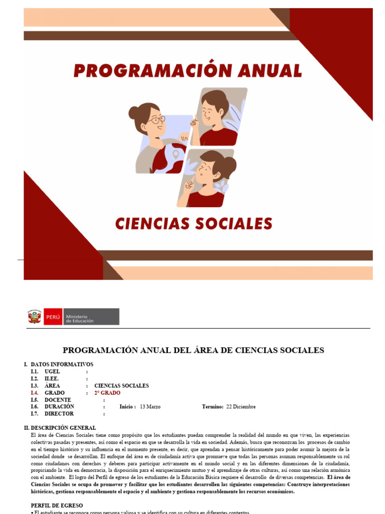 Programación Anual - Modificada CCSS 2° Grado | PDF | Evaluación | Aprendizaje