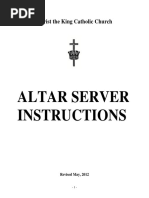 Alter Server Training Manual | PDF | Eucharist | Altar