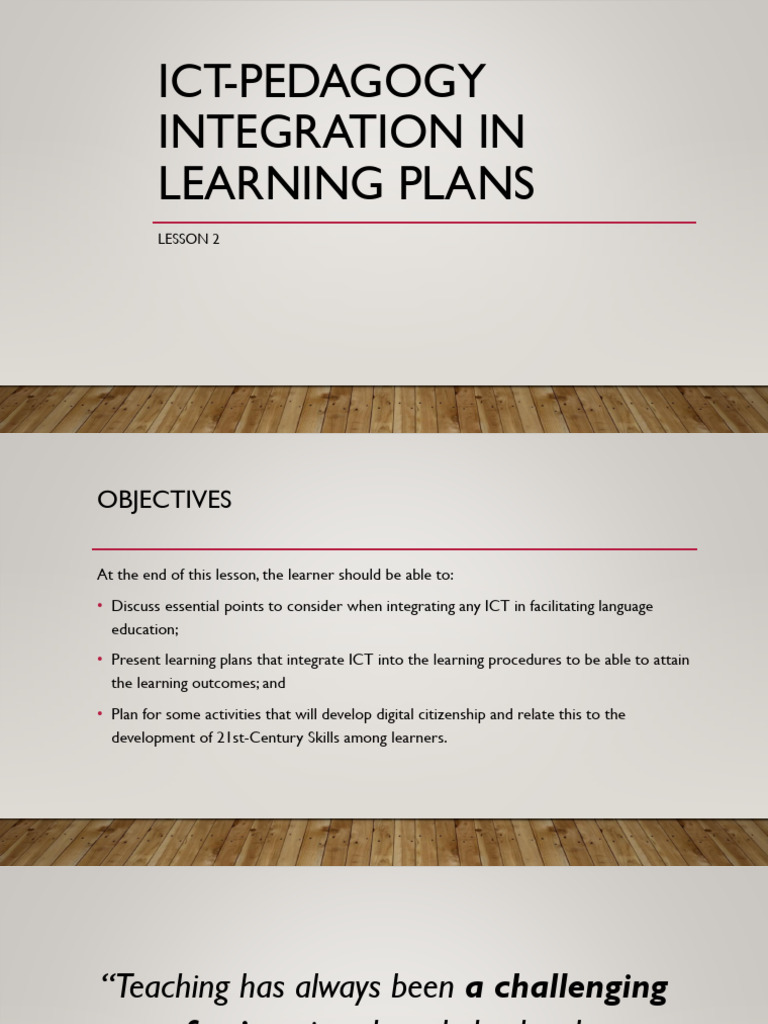 ICT Integration in Language Learning Plans | PDF