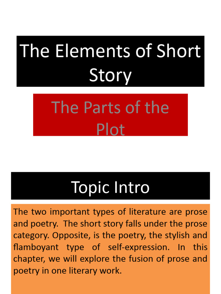 Elements of Short Story and Plot | PDF | Poetry | Plot (Narrative)