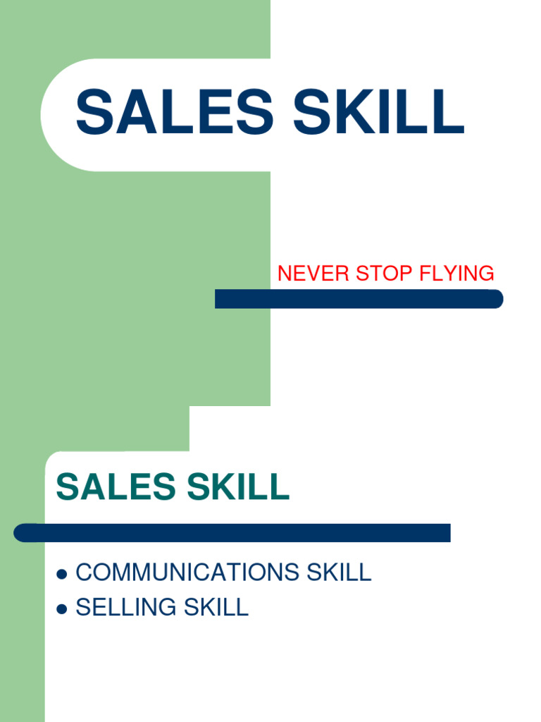 Sales Skill | PDF