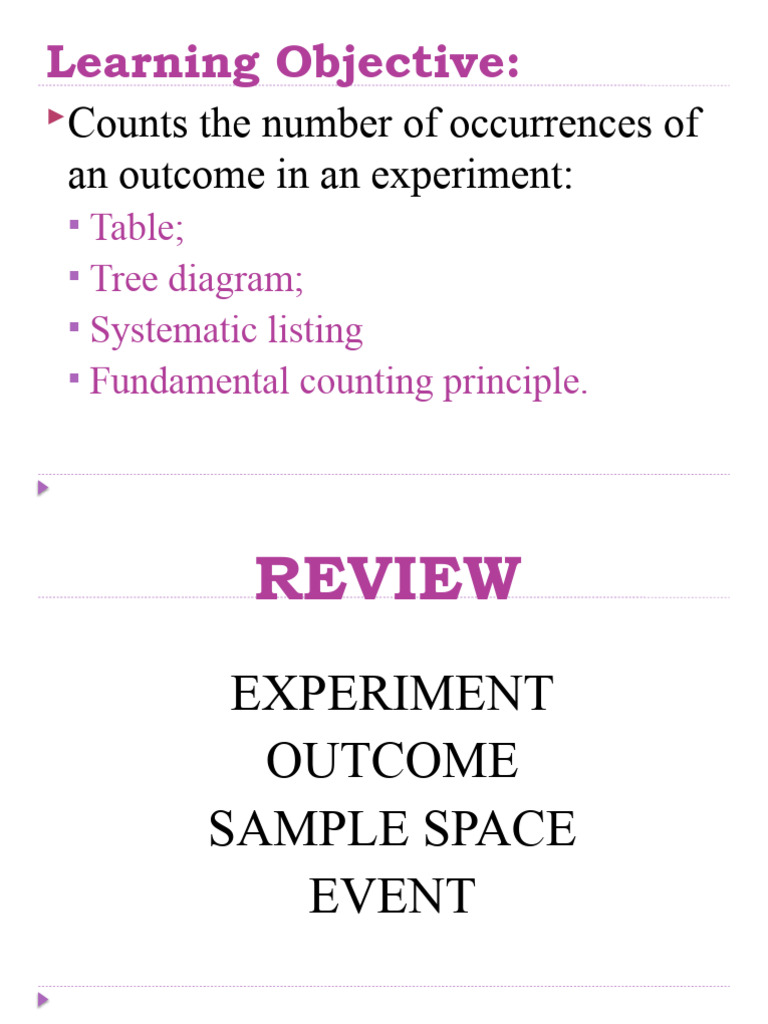 Counts The Number of Occurrences of An Outcome in An Experiment | PDF | Desserts | Drink