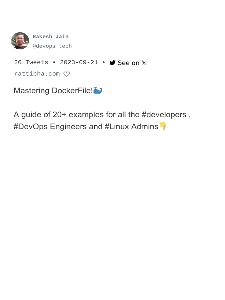 Mastering Dockerfile | PDF