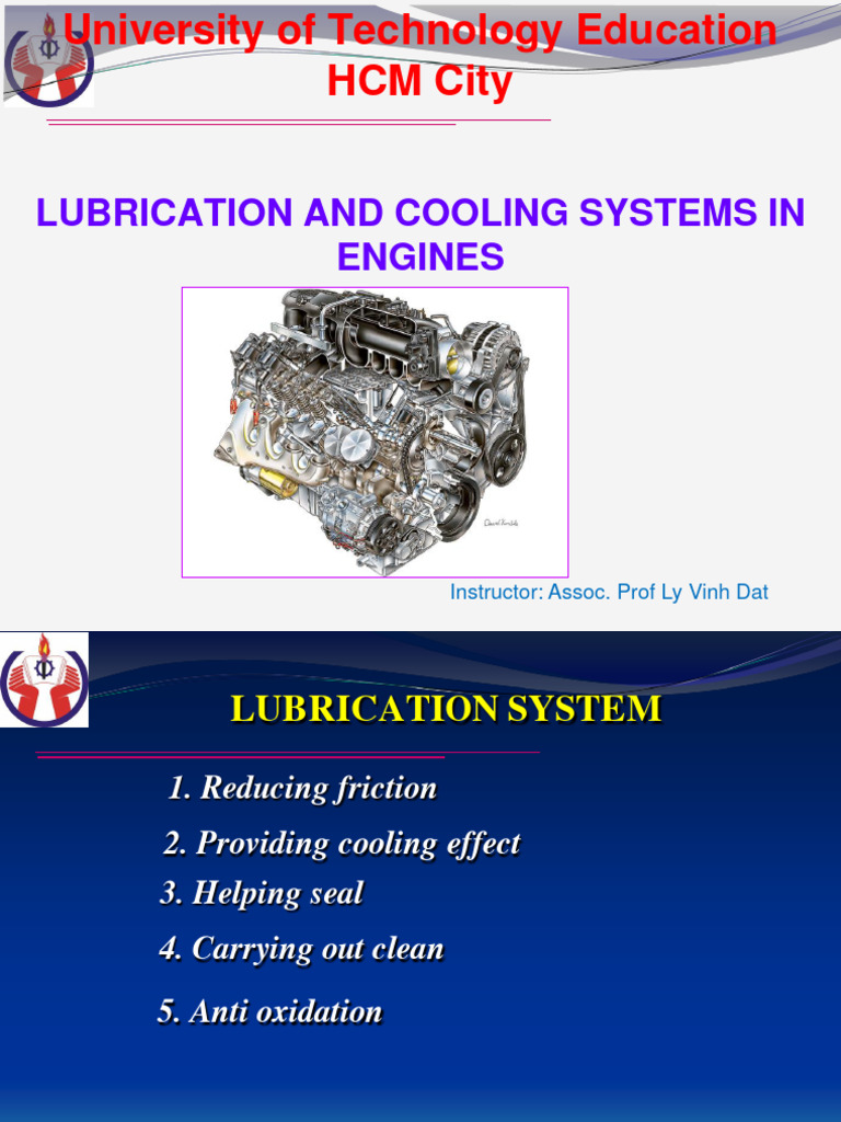 LUBRICATION AND COOLING SYSTEMS IN ICEs | PDF