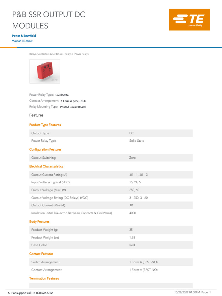 Product CAT P851 OD1.datasheet | PDF