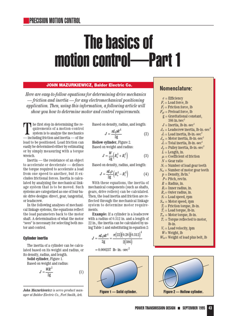 Motion - Control2 - J Screw | PDF | Electric Motor | Torque