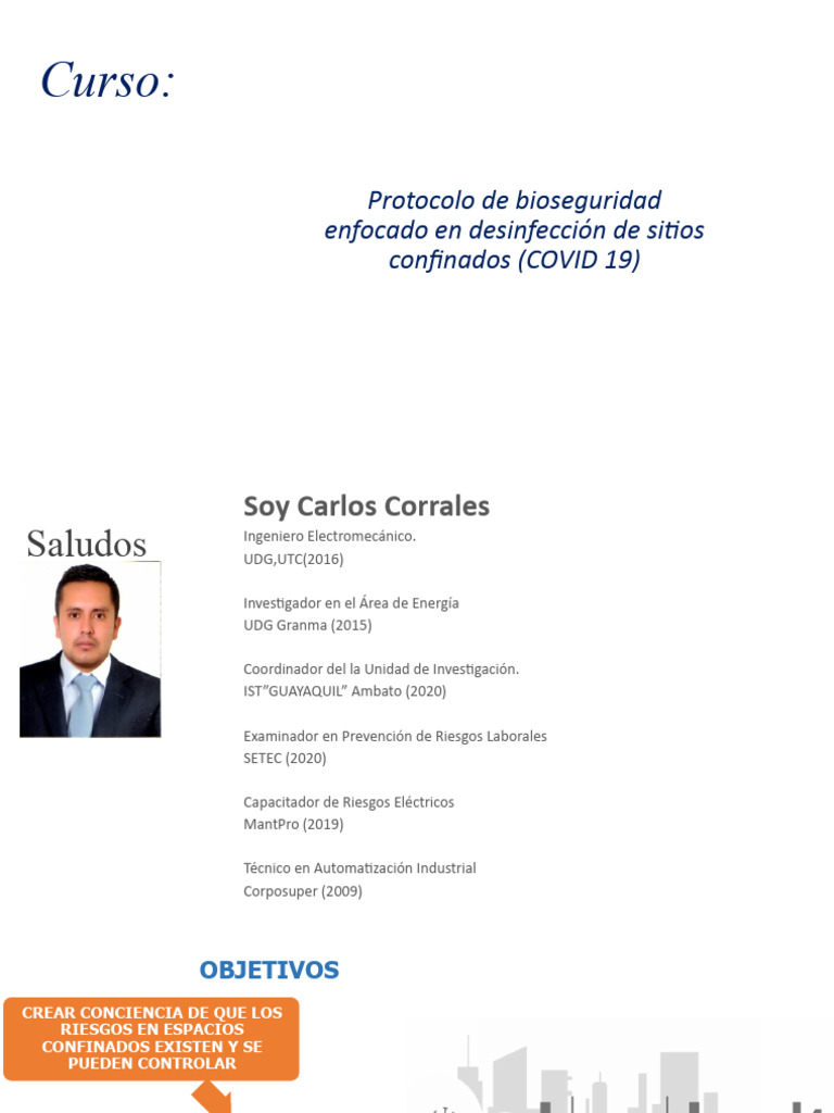 Bio Seguridad Ing. Carlos Corrales | PDF