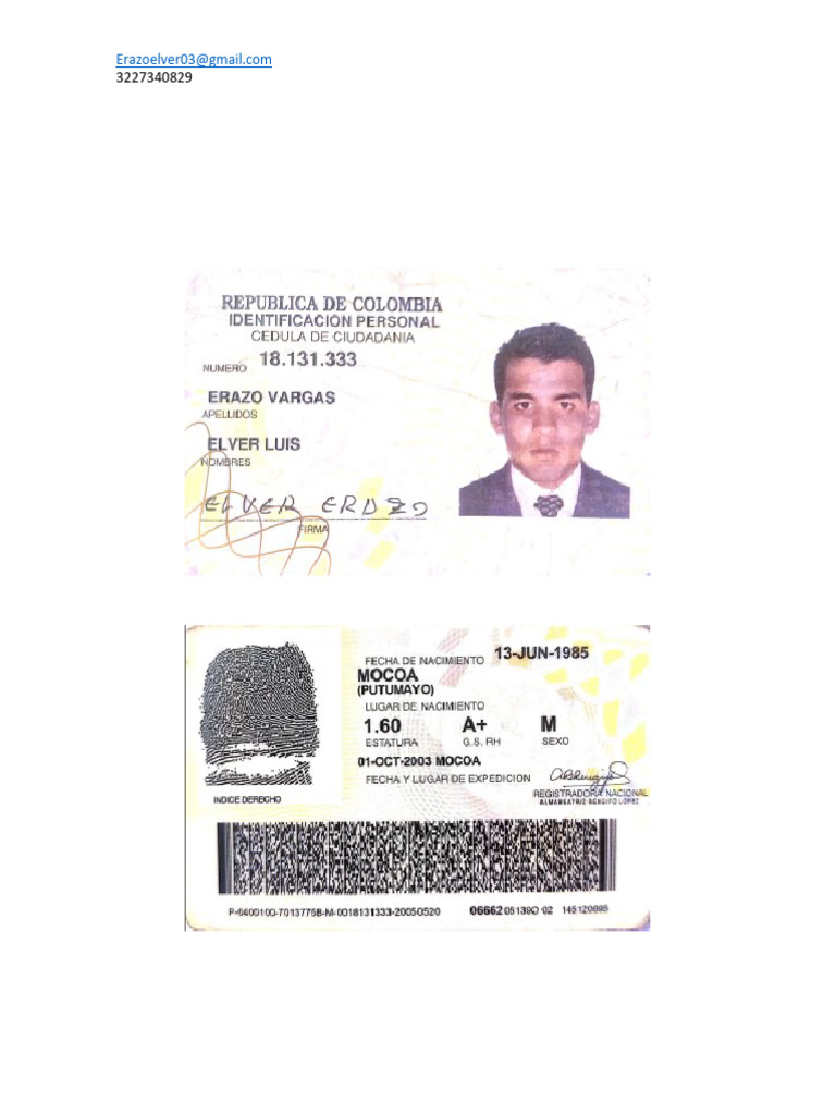Elver Cedula | PDF