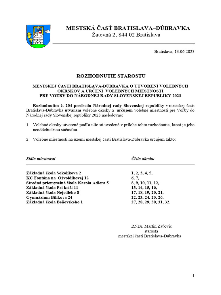 Dúbravka | PDF