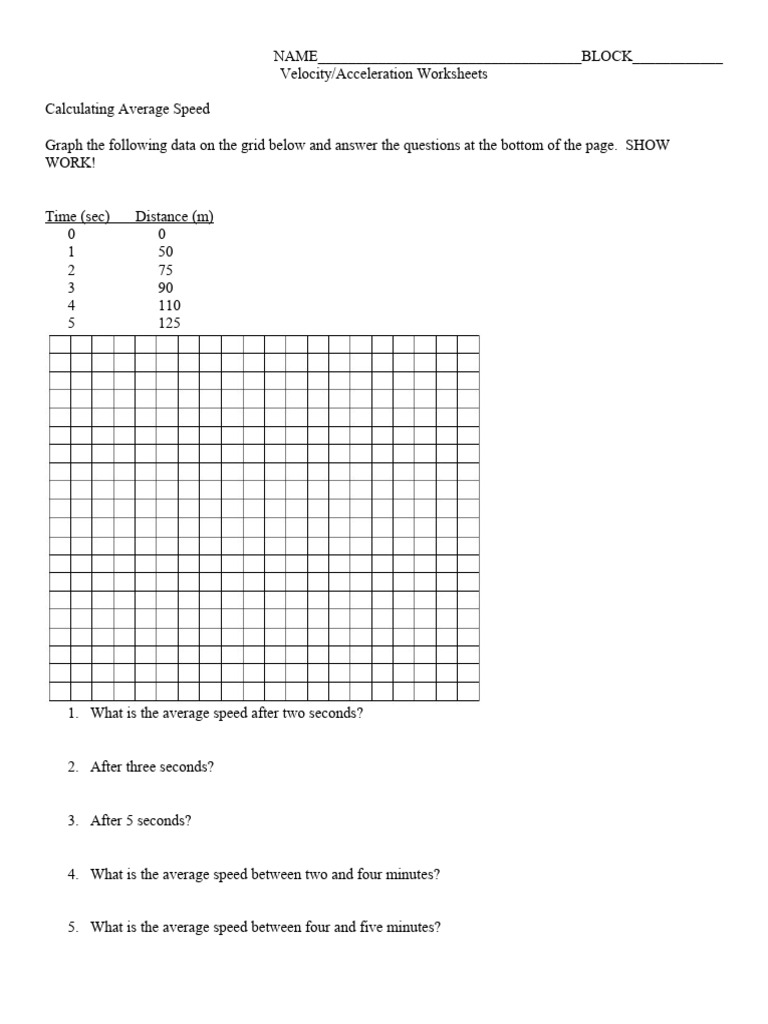 Acceleration N Graphs - 230917 - 062433 | PDF | Acceleration | Velocity