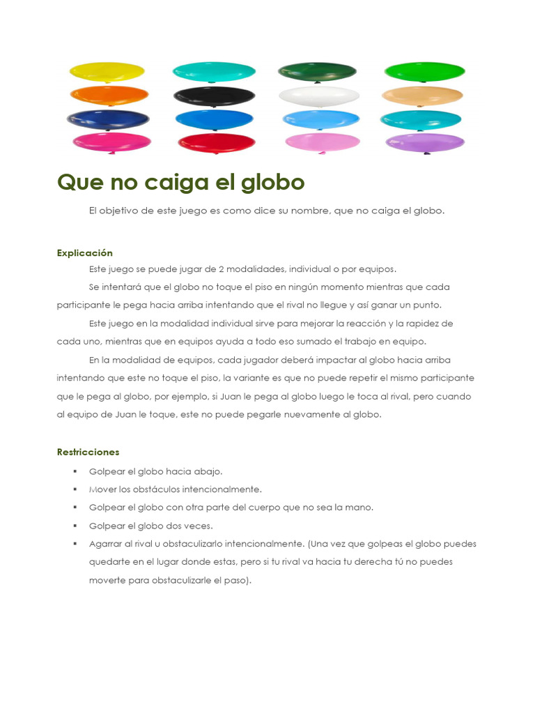 Globos | PDF