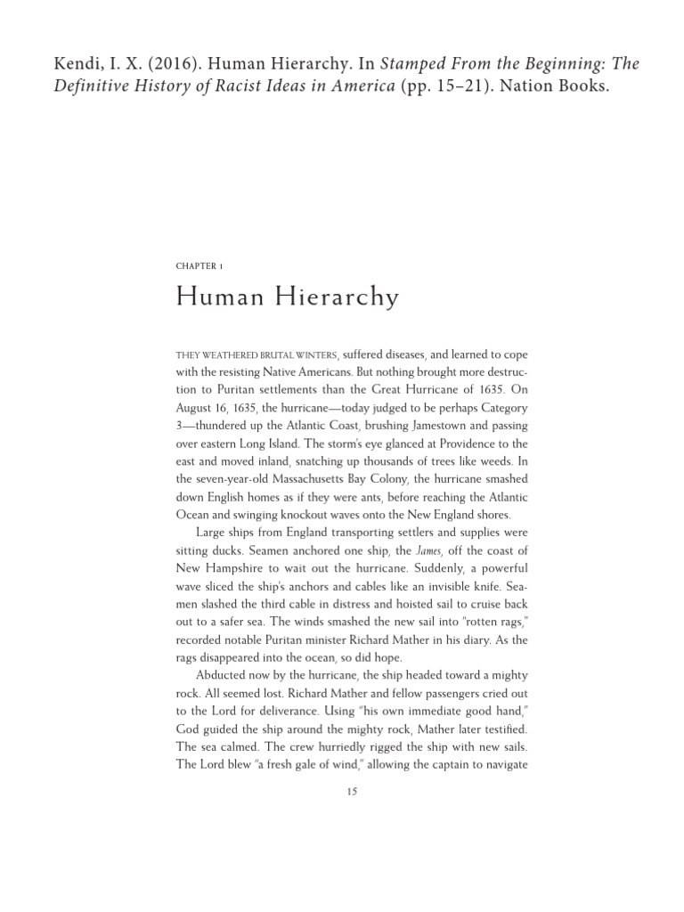 Kendi Human Hierarchy | PDF | Black People | Atlantic Slave Trade