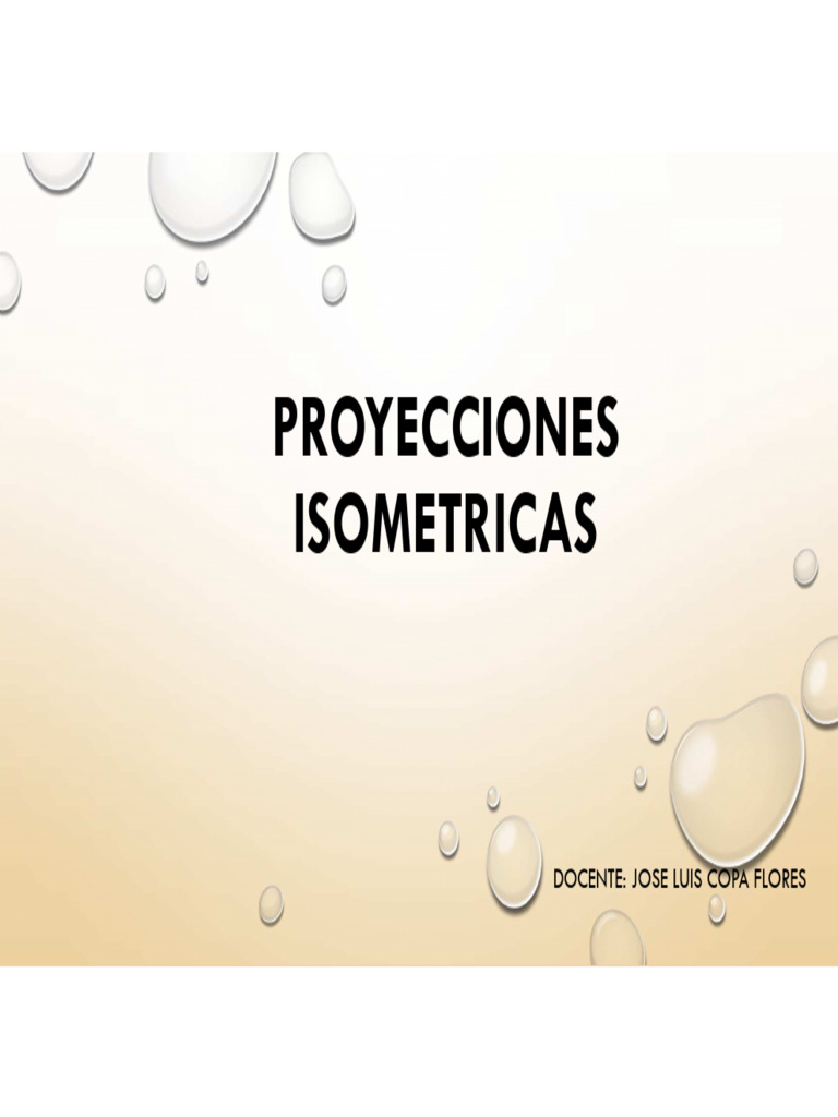 Proyecciones Isometricas | PDF | Geometria clasica | Geometría