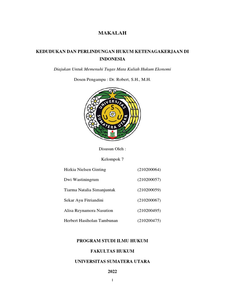 MKLH - Hukum Ketenagakerjaan Di Indonesia | PDF