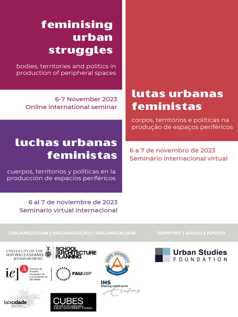 Feminising Urban Struggles Seminar - 30 August | PDF | Egalitarianism ...