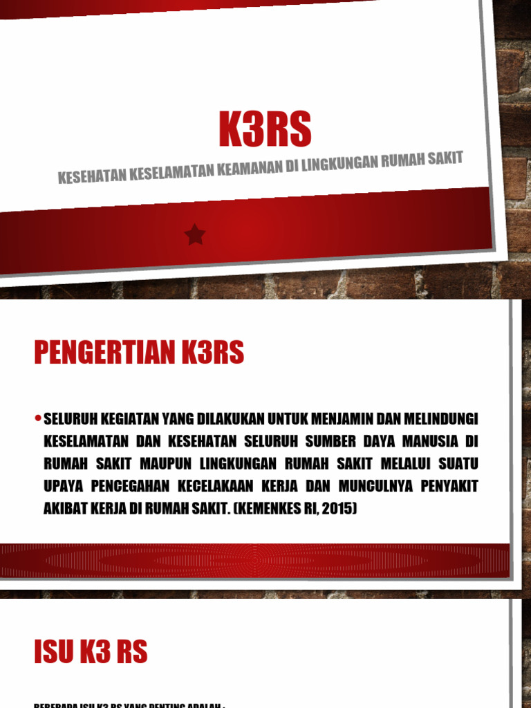 Presentasi K3RS | PDF