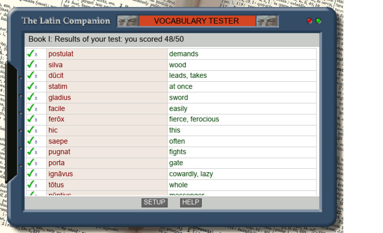 CLC Book I Vocabulary Tester | PDF