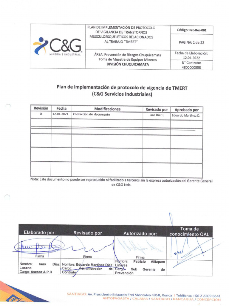 Plan de Implementacion de Tmert CYG | PDF