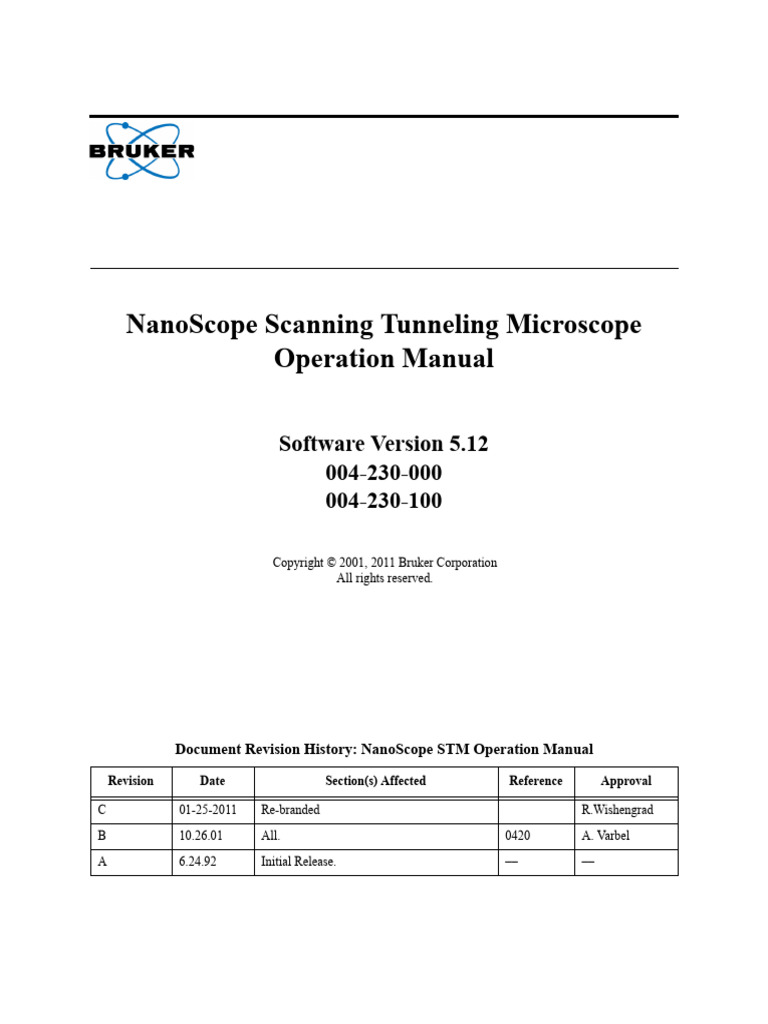 Manual, STM Instruction-C (004-230-000) | PDF