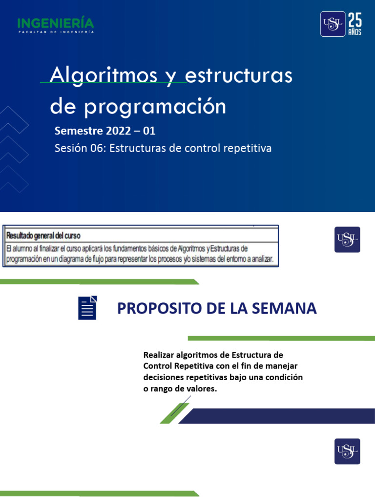 AEP - Semana 02 - Sesión 06 - Estructuras de Control Anidadas | PDF | Algoritmos | Algoritmos y ...