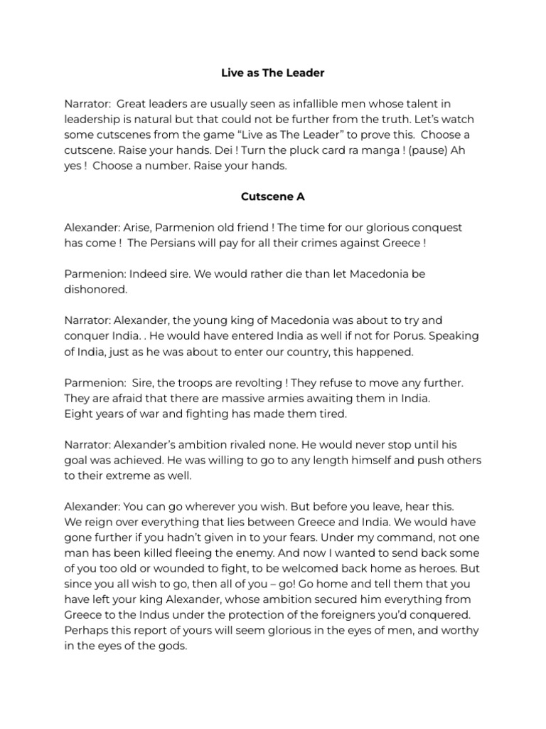 Roleplay Script | PDF