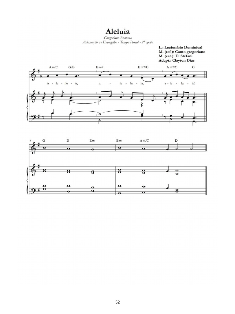 Aleluia - Canto Gregoriano Tonus Simples | PDF
