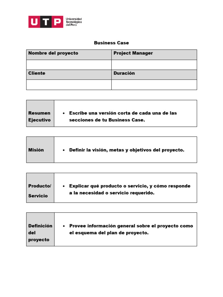 Formato Business Case - 783954729 | PDF