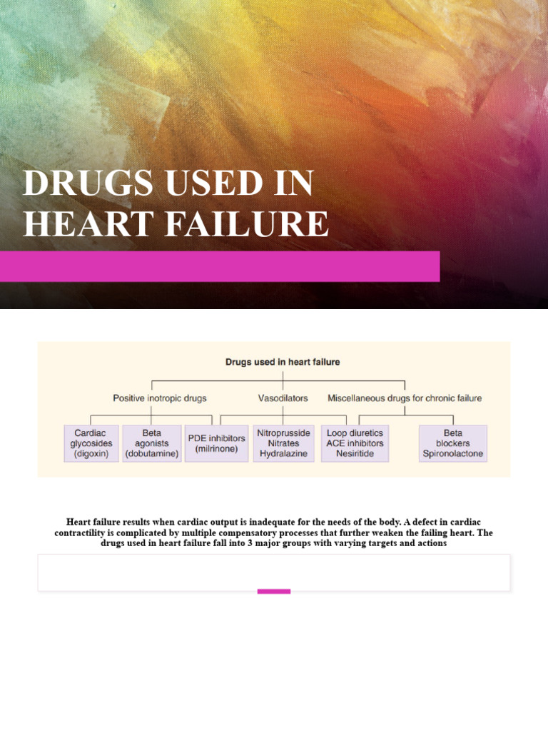Heart Failure Drug Treatments Explained | PDF | Heart Failure | Heart