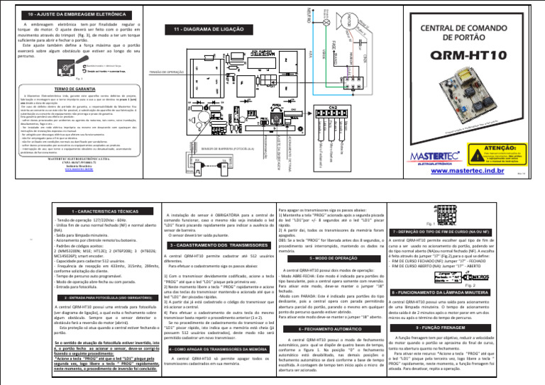 Motor V Motor W QRM Ht10 Mastertec Ind BR | PDF | Tempo | Motores