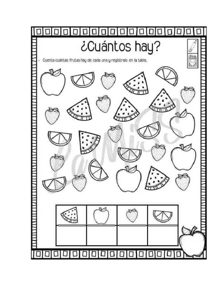 Conteo de Frutas | PDF