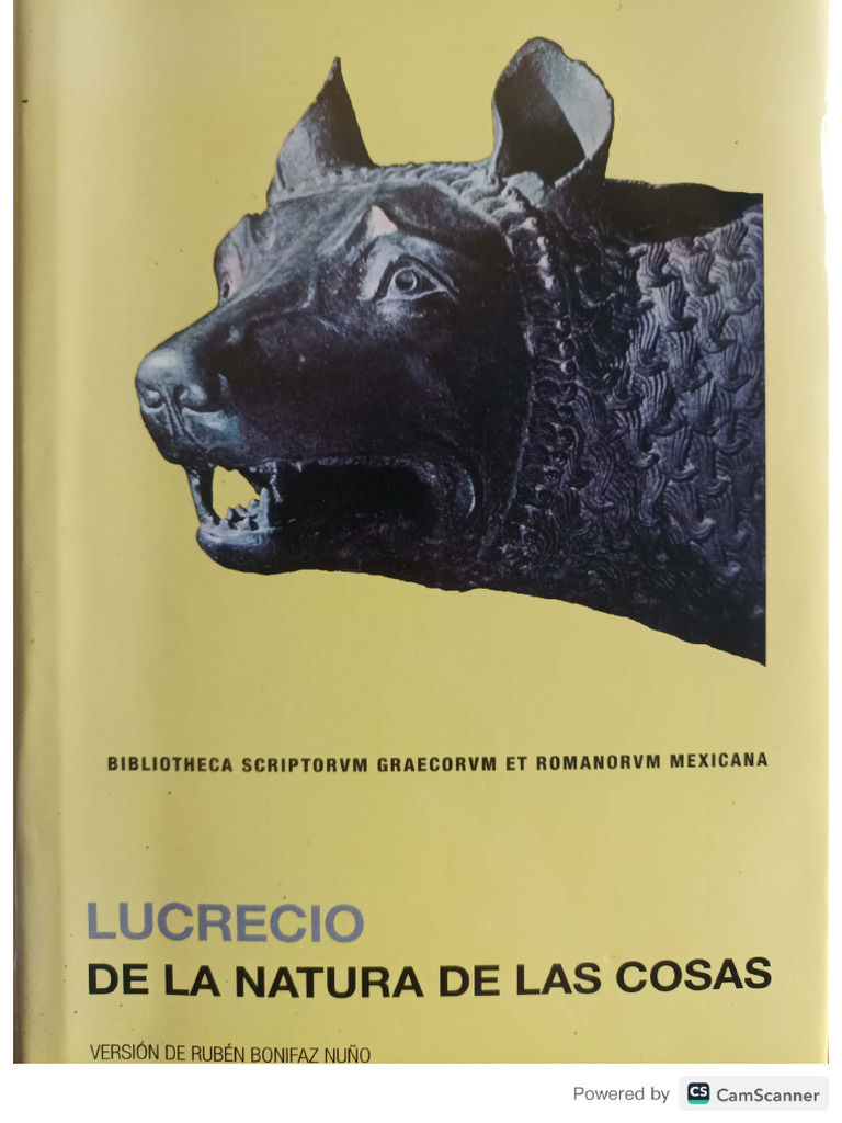 La Natura de Las Cosas-Tito Lucrecio Caro | PDF
